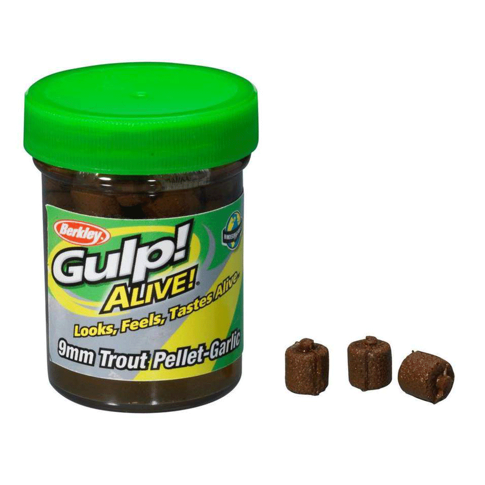 Berkley Gulp ALIVE 9mm Trout Pellet-Garlic